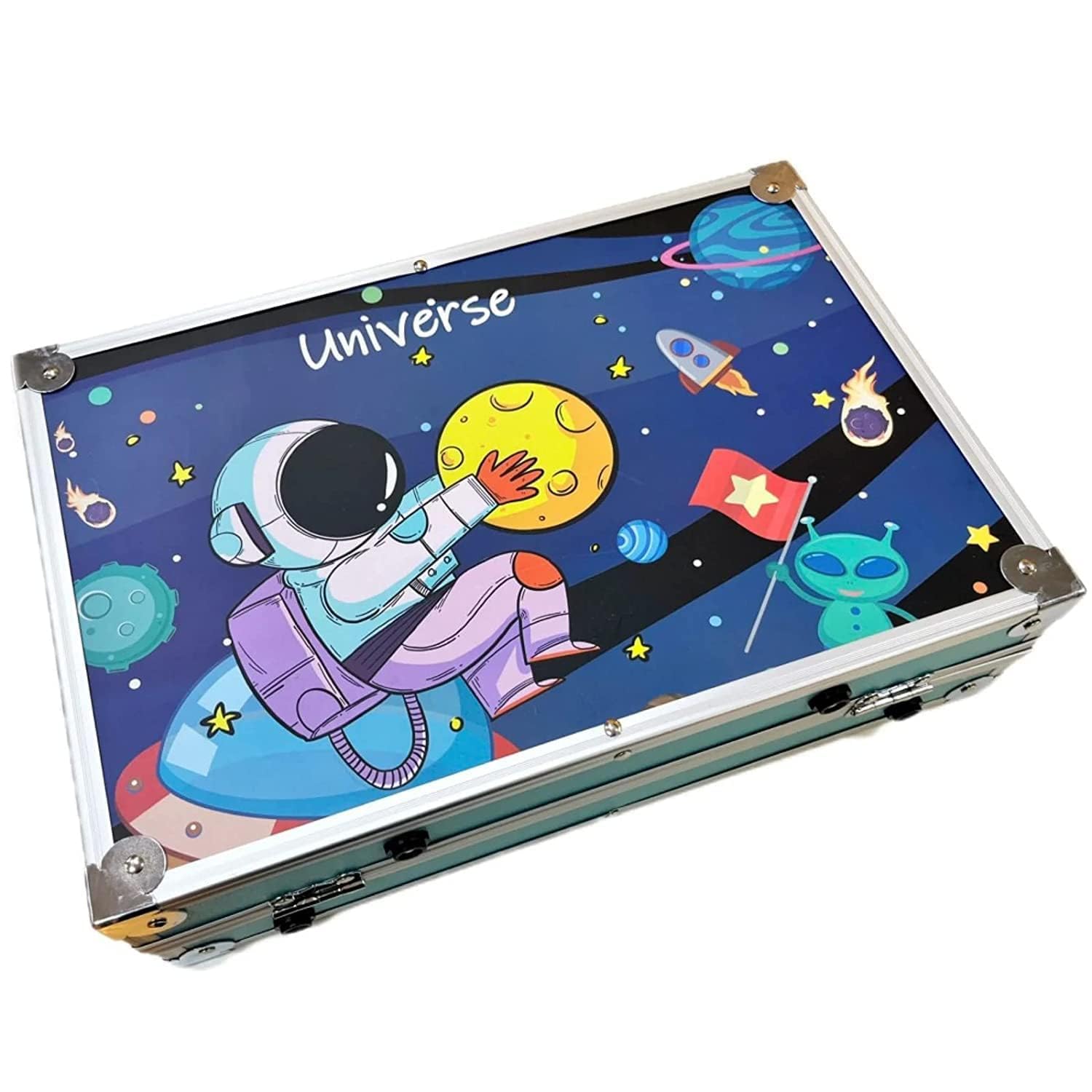🎨 Set za crtanje i slikanje – 145 delova u aluminijumskom koferu 🚀 ...